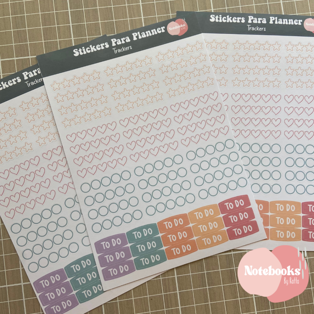 STICKERS PLANTILLA - TRACKERS - Tulipan Azul Paper Garden