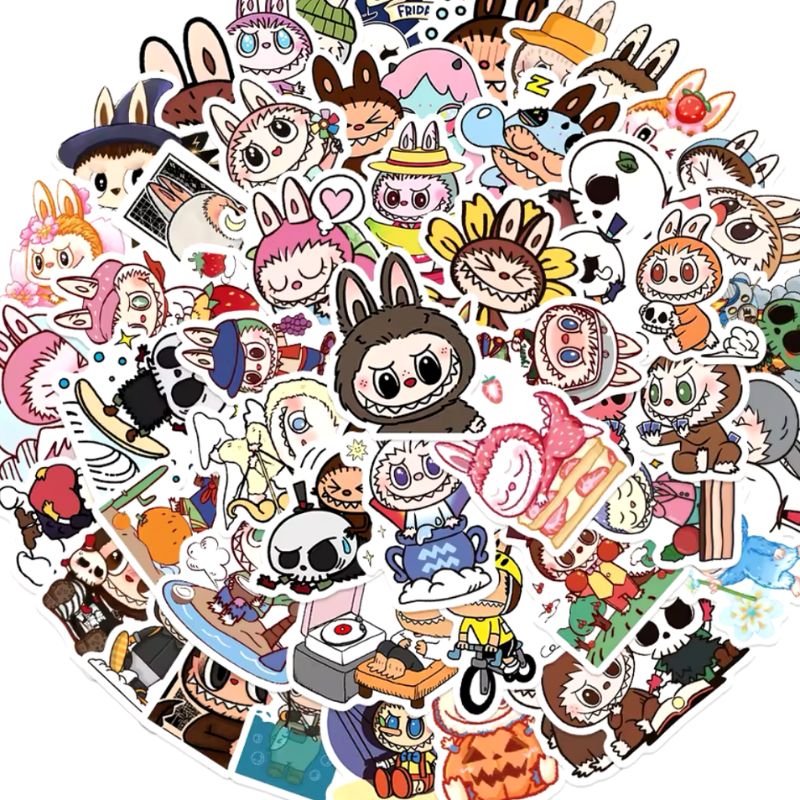 STICKERS LABUBU X 50 - Tulipan Azul Paper Garden