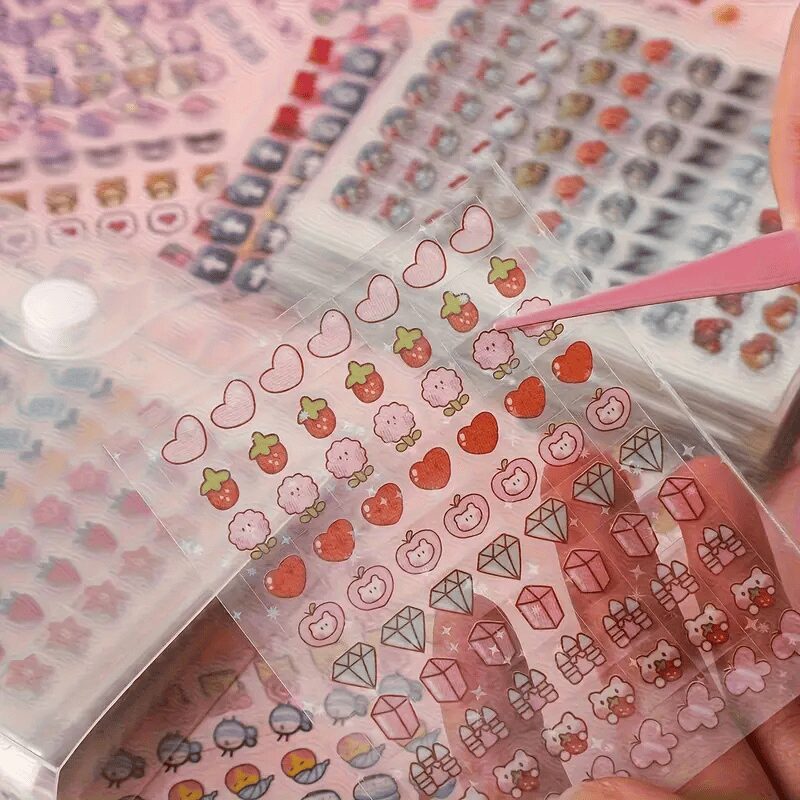 3500 STICKERS MINI KAWAII+ ALBUM DE ALMACENAMIENTO - Tulipan Azul Paper ...